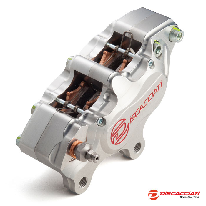 PINZA 4-PISTONI RADIALE INTERASSE 108mm, DESTRA – Discacciati Brake Systems